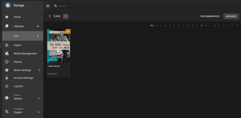 Komga : self-hosted sa bibliothèque – JamesTech